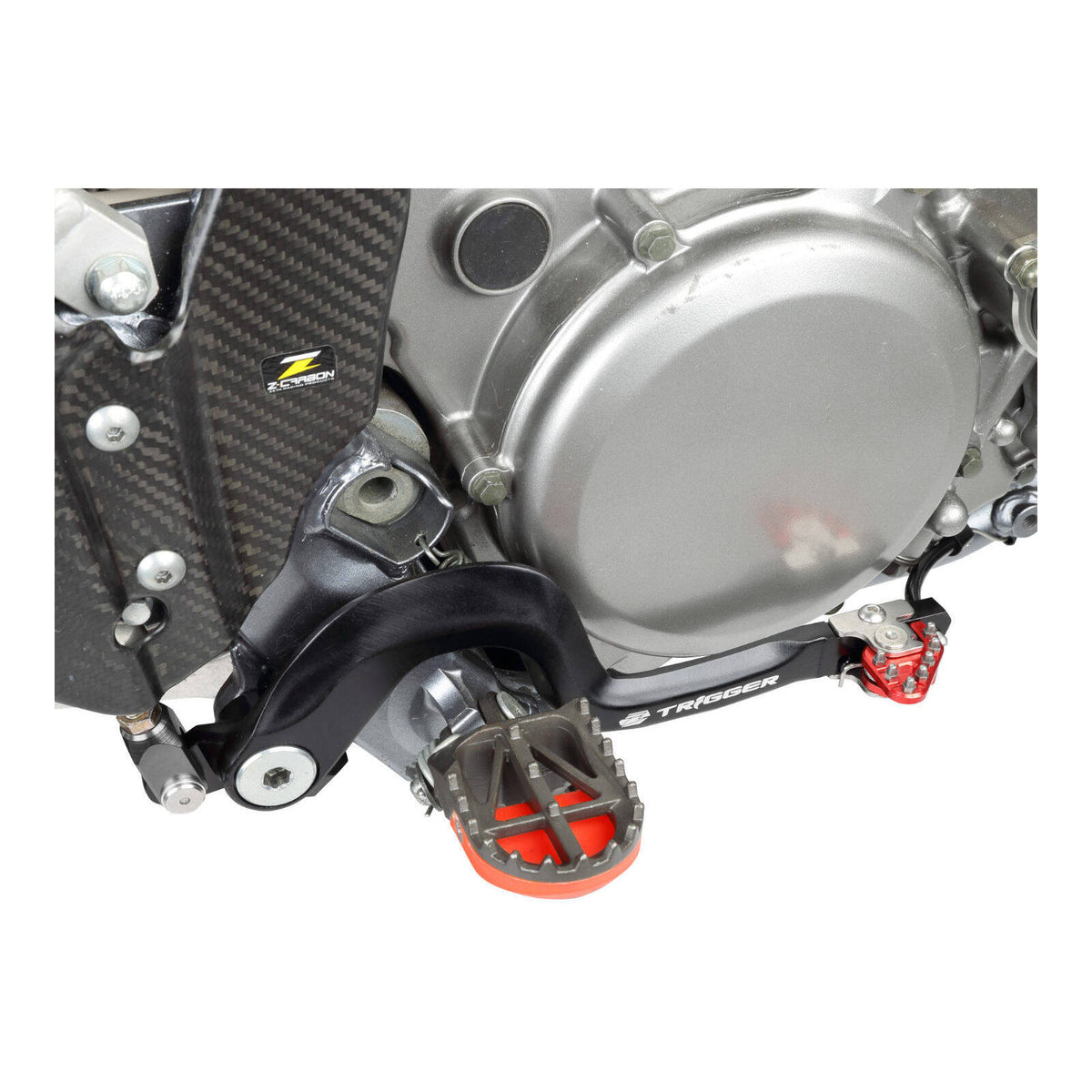 Zeta Trigger Brake Pedal Suzuki DRZ400/SM Red – Casbolts Motorcycles